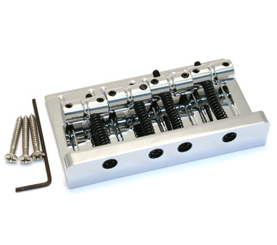 Allparts Chrome String-Thru Bridge for American Fender P/Jazz Bass® BB ...