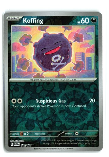 Koffing 109/165 151 REVERSE HOLO POKEMON TCG NM-LP | eBay