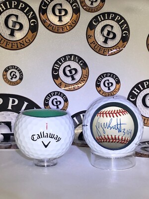 Custom "GEORGE BRETT" Auto Golf Ball Shot Glass - Hollowed Golf Ball | eBay