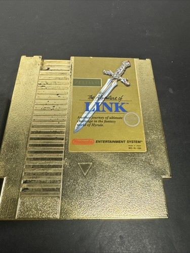 Zelda The Adventure of Link (NES Nintendo) Authentic - Gray Cartridge ...