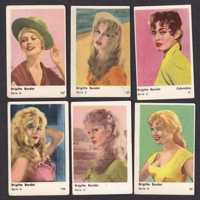 Vintage Swedish trading cards BRIGITTE BARDOT (6) | eBay