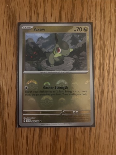 Axew, 068/086 - Pokemon TCG - Poke Ball Pattern - Sv: Black Bolt | NM ...