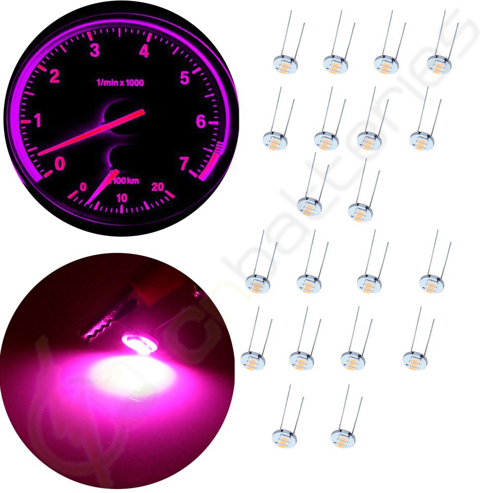 20） 4.7mm LED Back Light Pink For GM Cluster Speedometer Climate ...