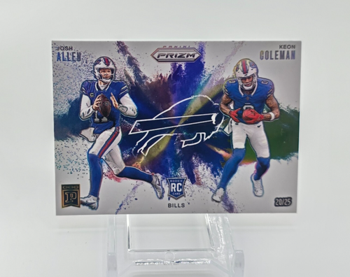 Custom Art Card Josh Allen Card Josh Allen Football Card Buffalo Bills ...