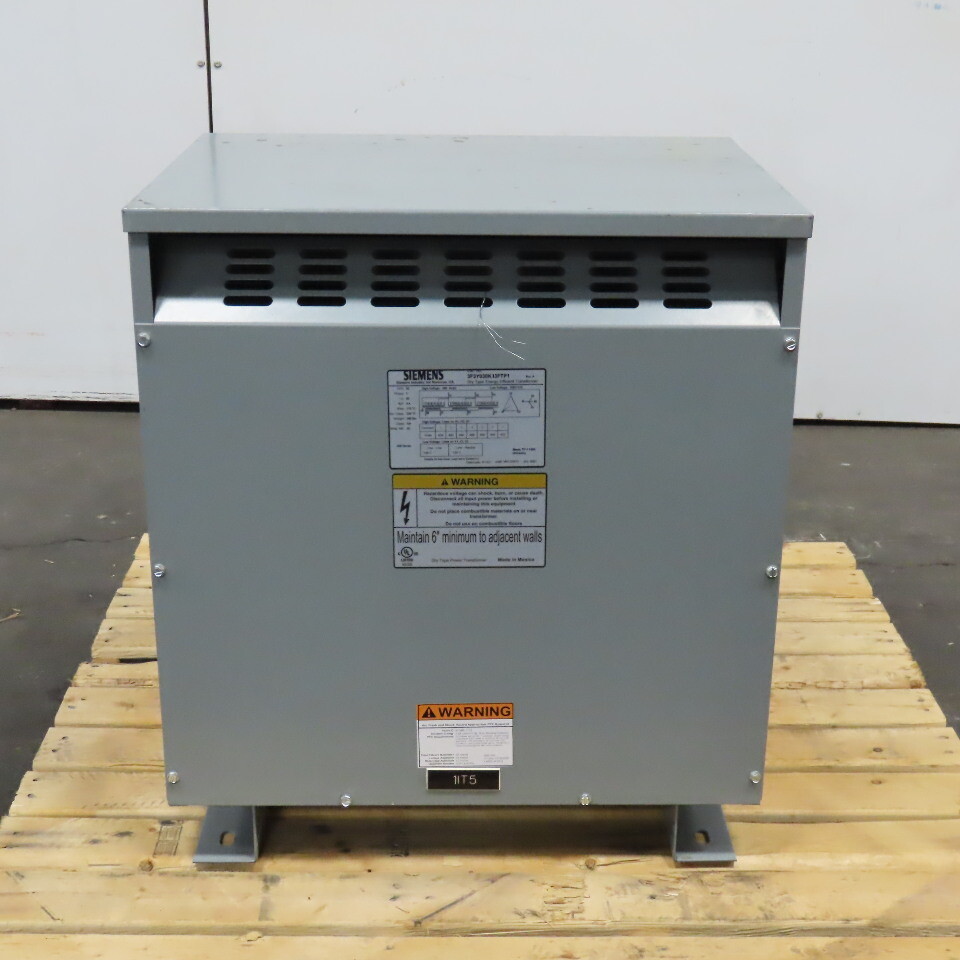 Siemens 3F3Y030K13FTP1 30kVA 3PH Dry Type Transformer Pri 480V Sec 208Y ...