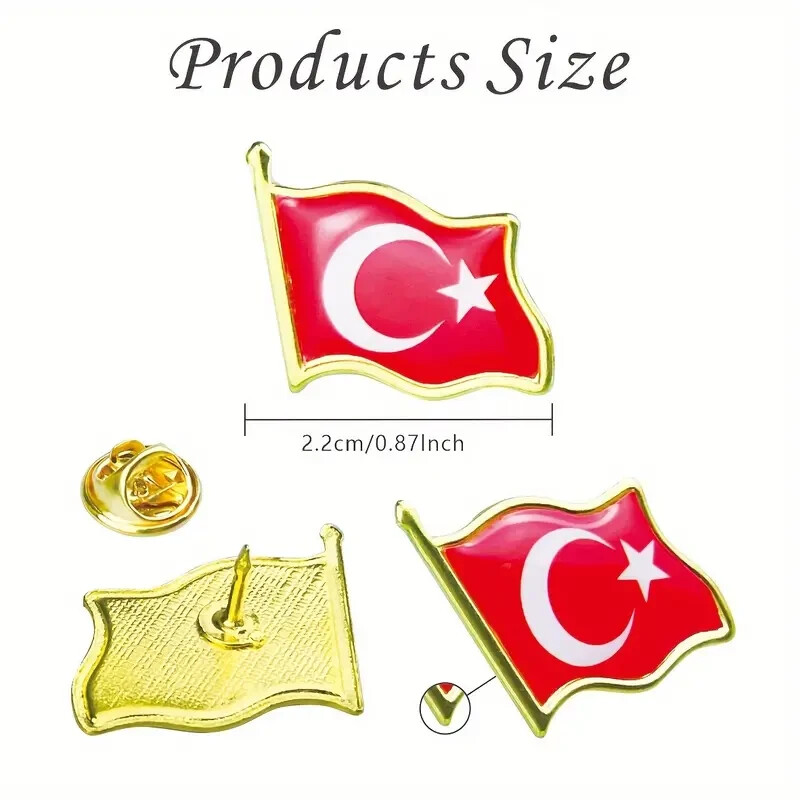 TURKEY Lapel Pin Badge Turkish Flag Country Metal Brooch | eBay UK