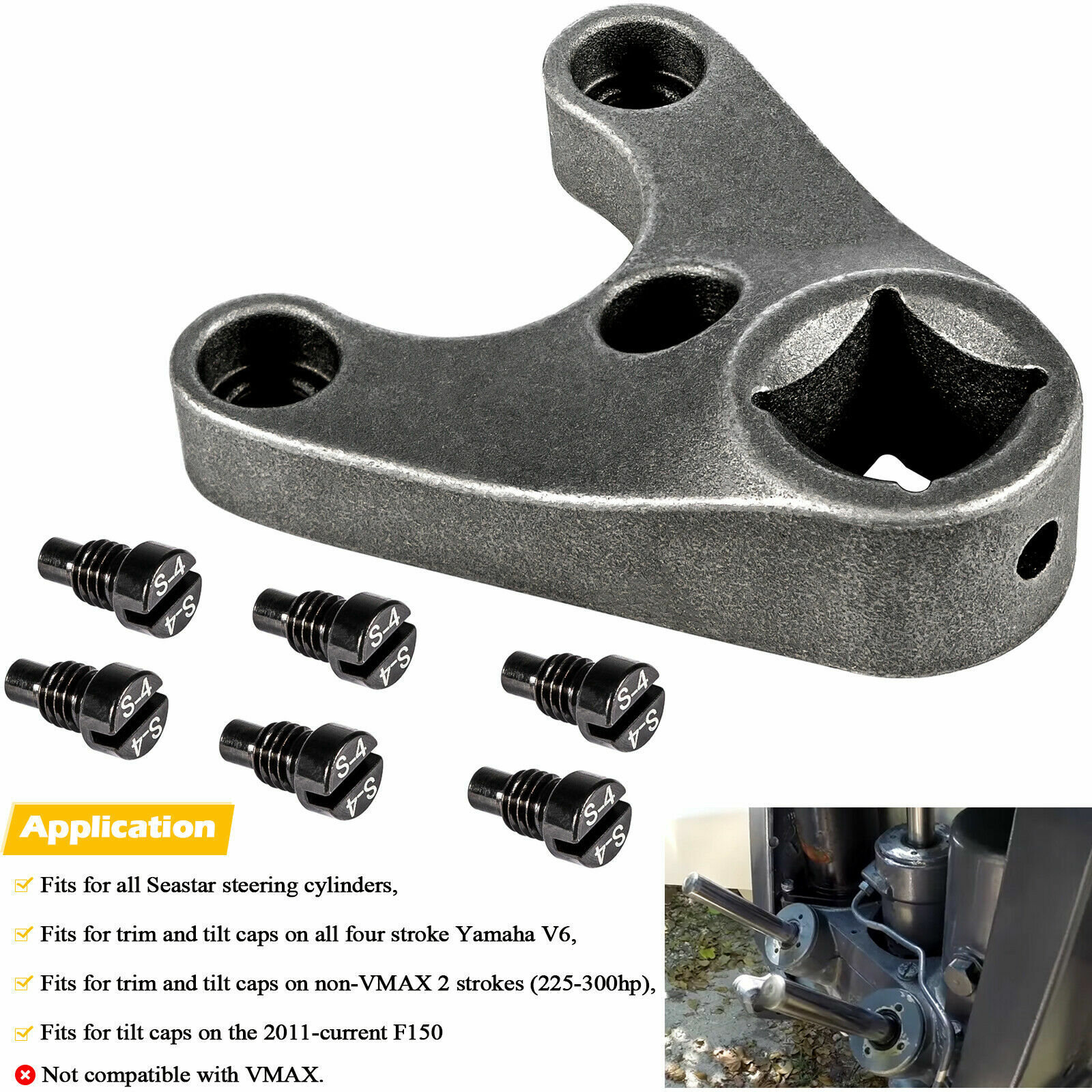 YB-06175-2B Outboard Hydraulic Cylinders Trim/Tilt Pin Wrench For ...