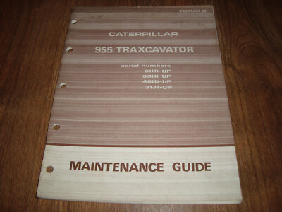 Caterpillar 955 Traxcavator 61H1-UP 53H1-UP Maintenance Guide FE045061 ...