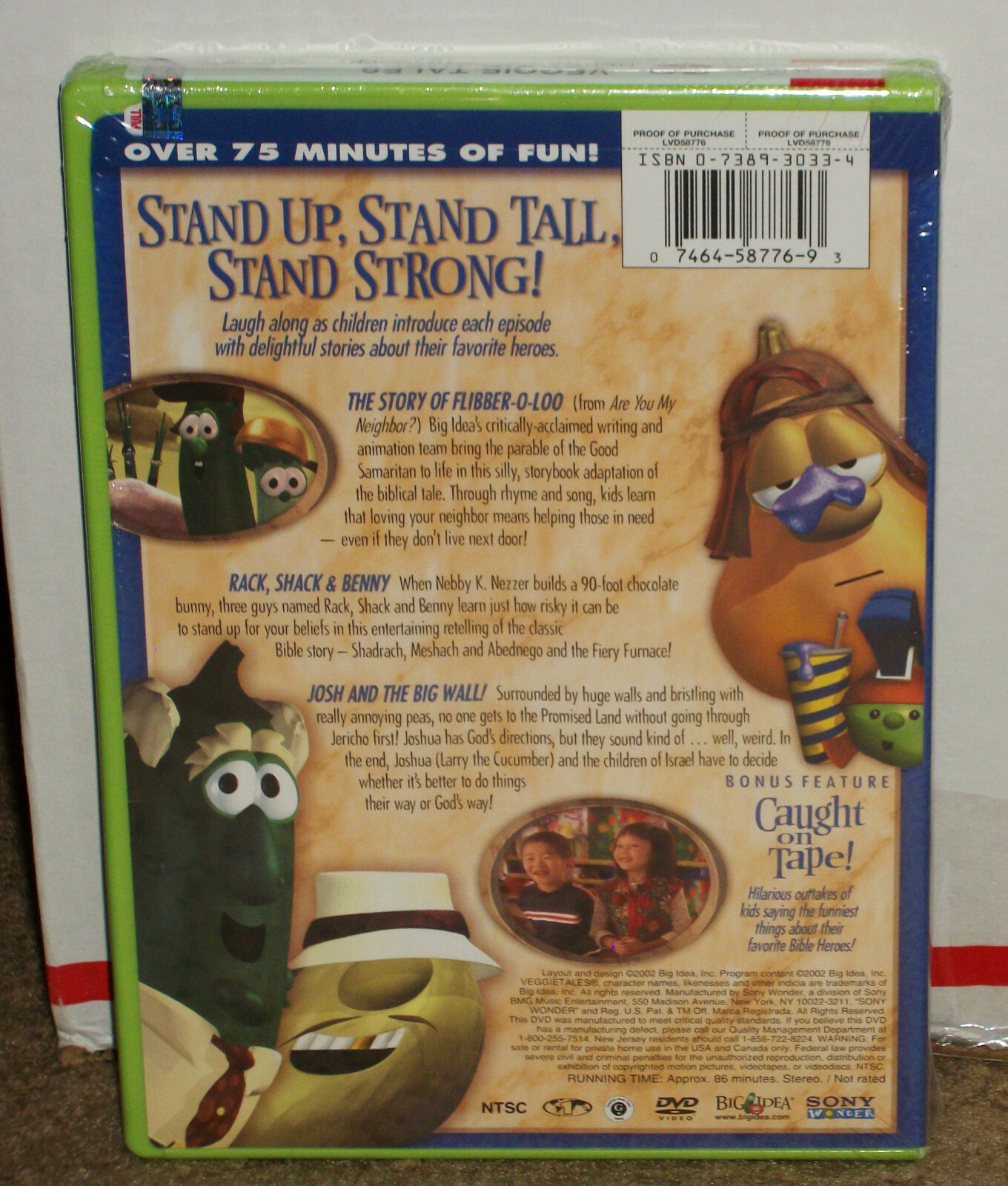 VeggieTales Stand Up, Stand Tall, Stand Strong DVD New 74645877693| eBay