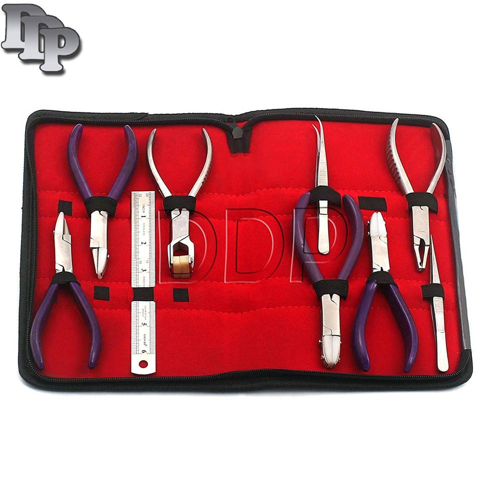 Premium set of 9 Eyeglass Optical ! Optician Tools Pliers Bent Nose ...