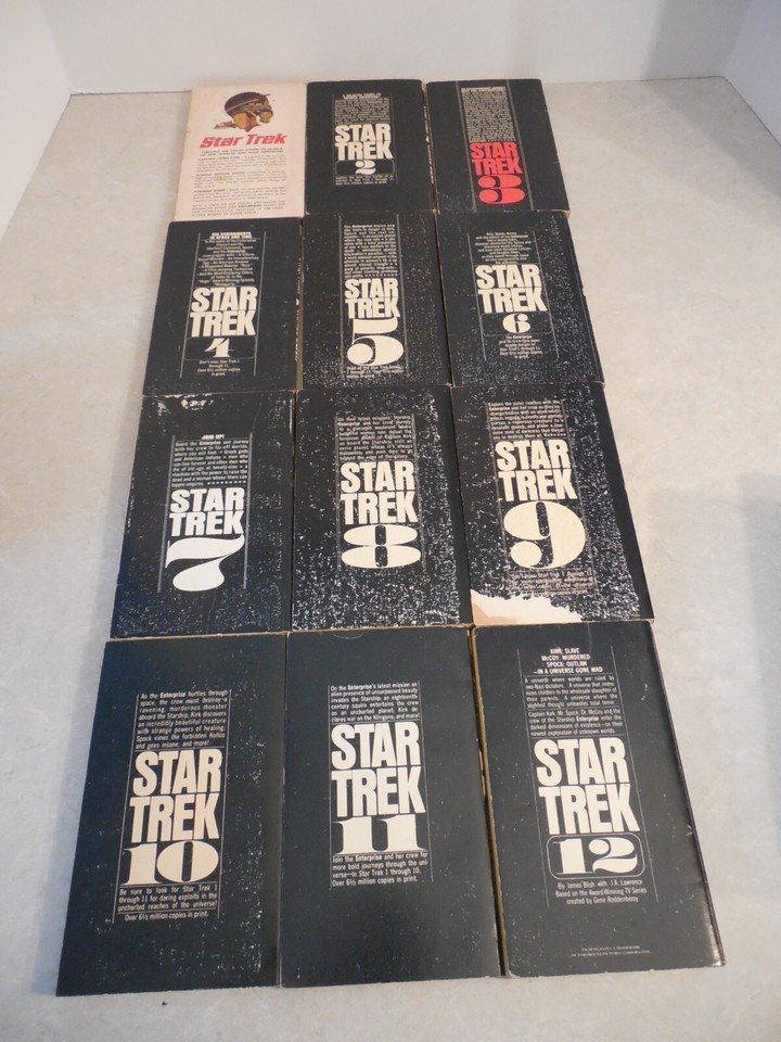 VINTAGE STAR TREK ORIGINAL PAPERBACK SERIES by JAMES BLISH #1-12 ...