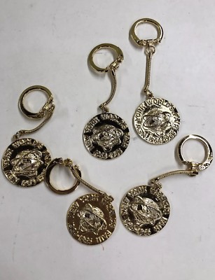 Vintage 1964 1965 New York Worlds Fair Unisphere Keychain Metal x 5 Old ...