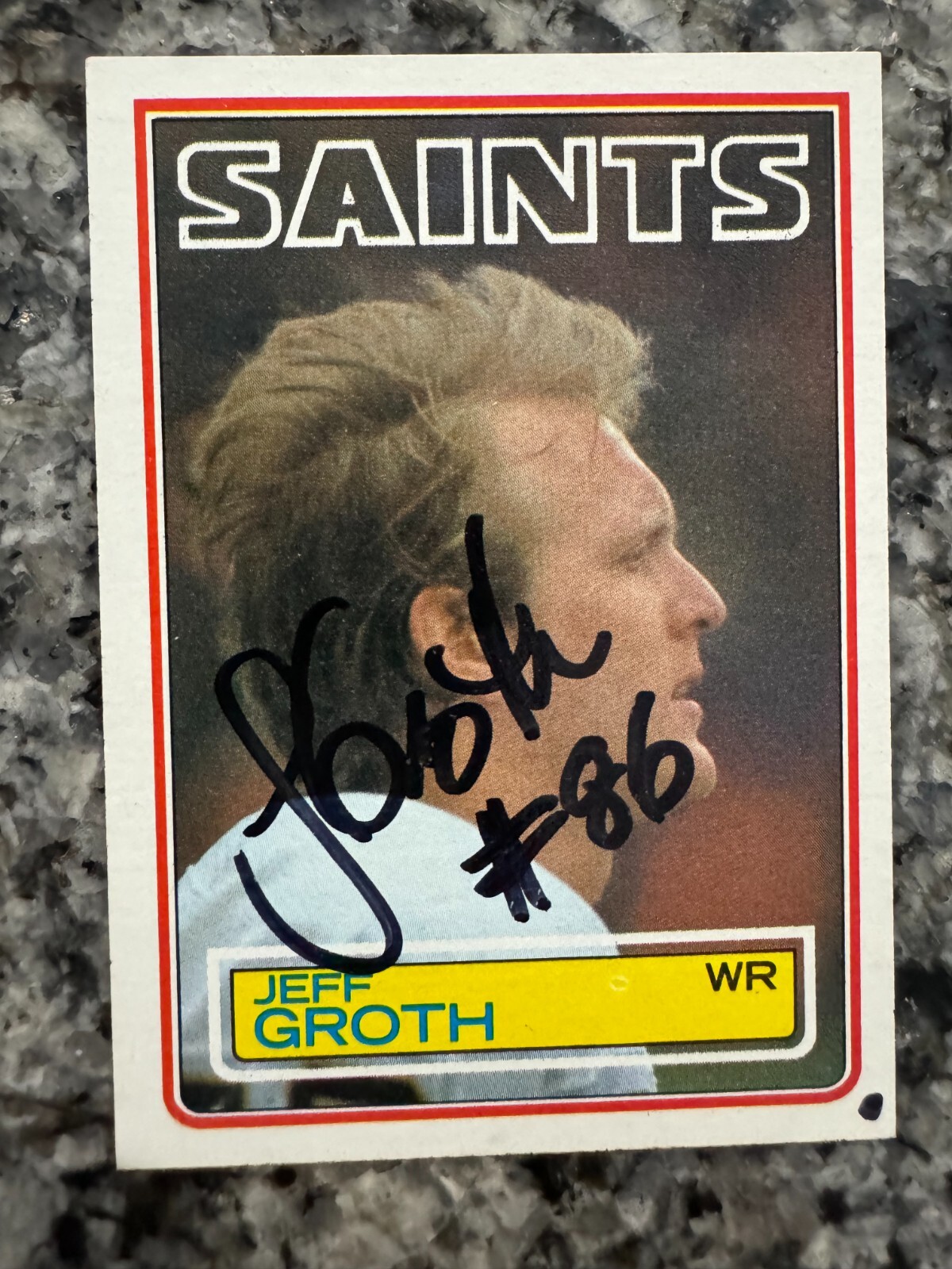 Jeff Groth Signed NEW ORLEANS SAINTS Card 1983 Topps | eBay