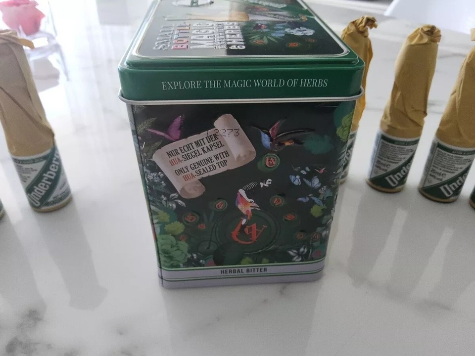 Underberg Natural Herbal Digestive Bitters - 12 Bottles In The 2024 Tin ...