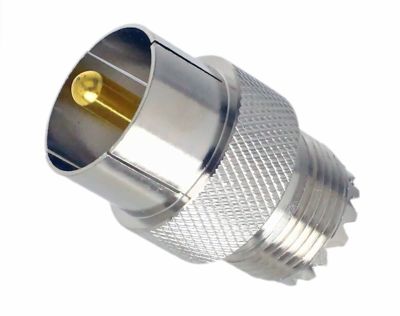 4X Quick Push-on Slide-on UHF PL259 Male to SO239 Female Coaxial ...