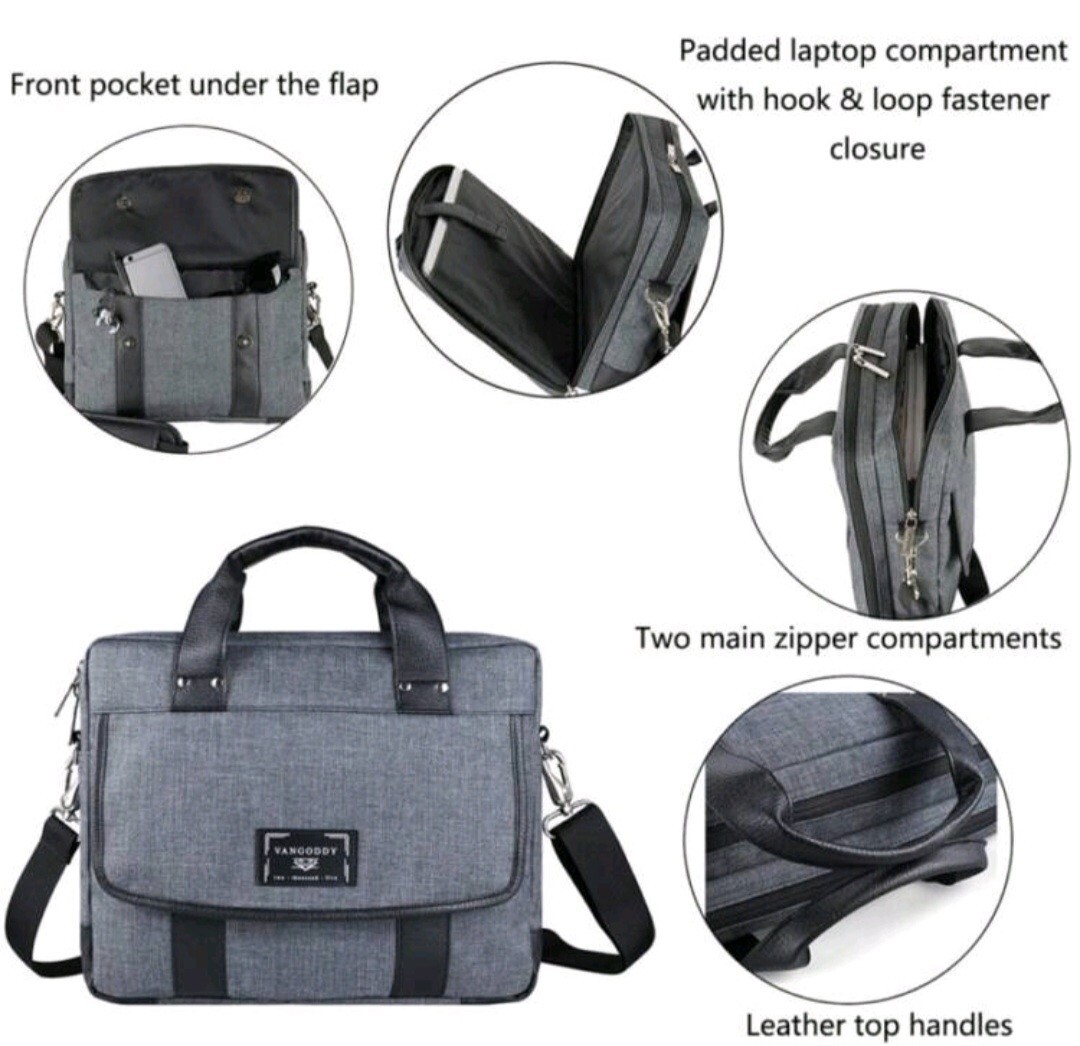 Laptop Bag,13'' Business Briefcase, Lockable Computer Bag Work Bag for ...