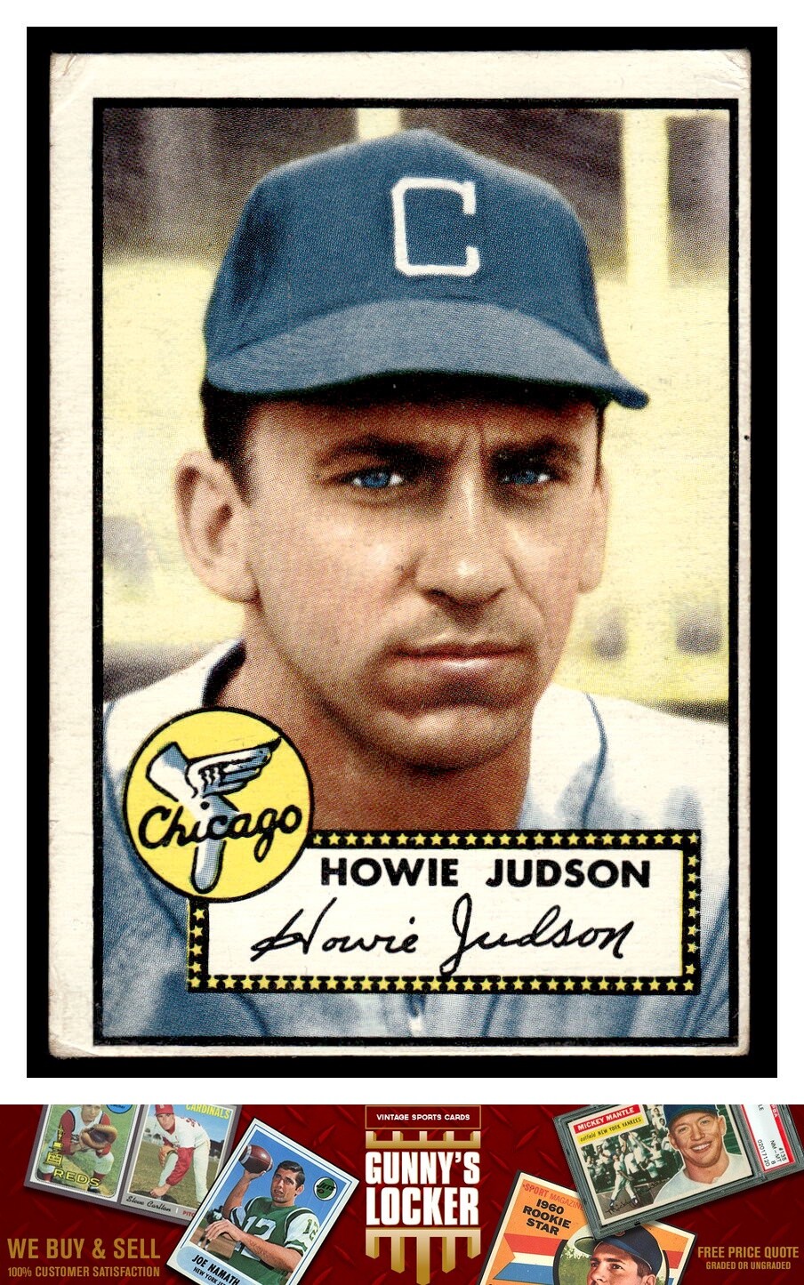 1952 Topps Howie Judson 169 Chicago White Sox | eBay