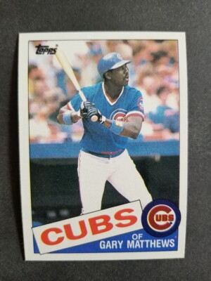 1985 Topps GARY MATTHEWS card # 210 [C6] | eBay