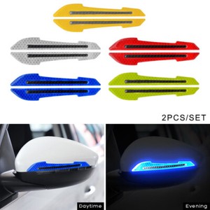 2x Car Reflector Warning Sticker Wing Mirror Styling Decals Reflective ...