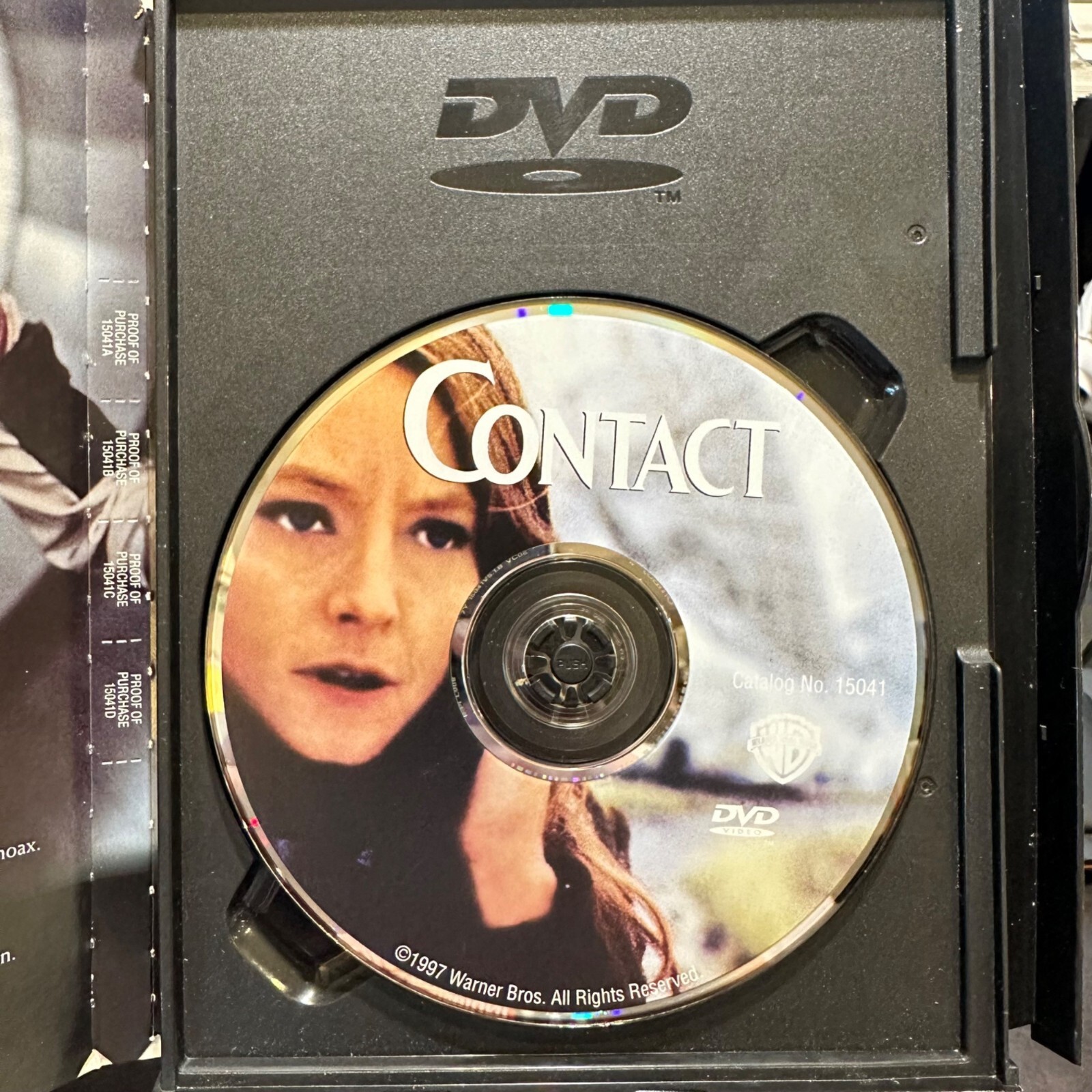 Contact DVD Jodie Foster Matthew McConaughey Zemeckis Space PG 1997 ...