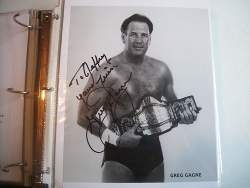 AUTOGRAPHED 8X10 PICTURE ---GREG GAGNE--WRESTLING | eBay