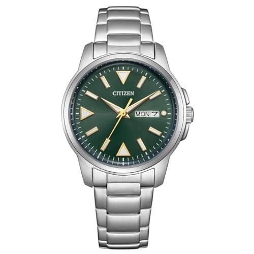 CITIZEN BM8180-71W Eco-Drive JDM Men's Green Day-Date Field Watch 37mm ...
