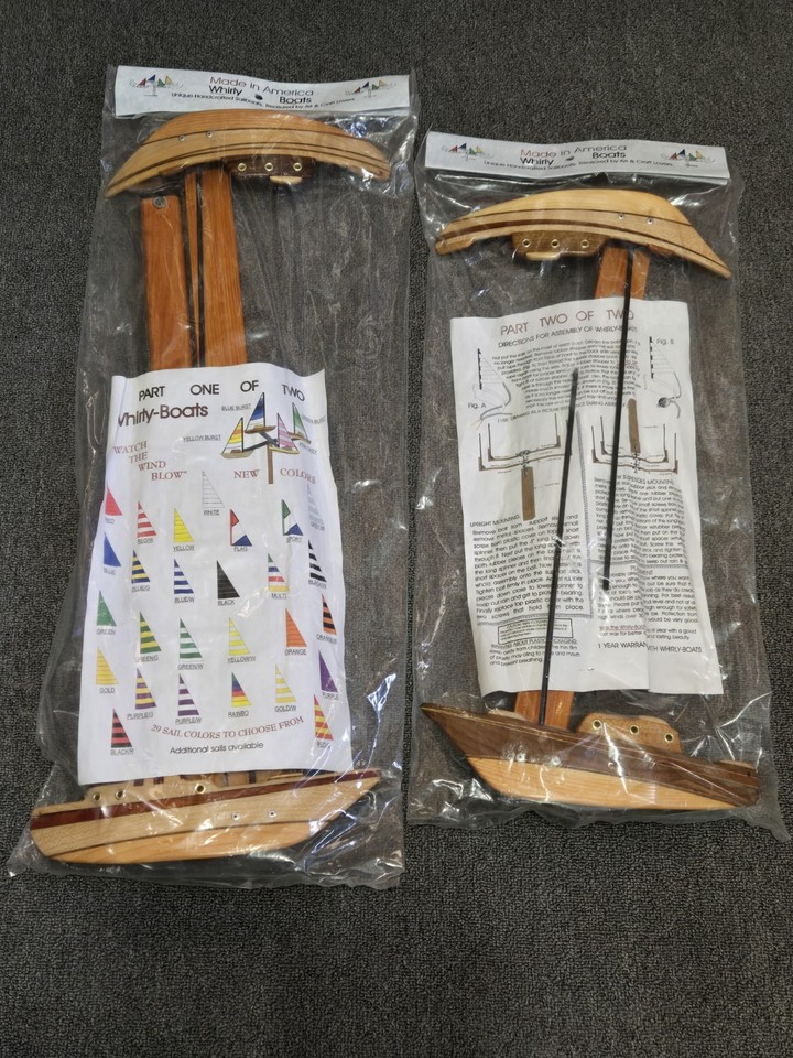Whirly Boats Handcrafted Wind Driven Sailboats New | eBay