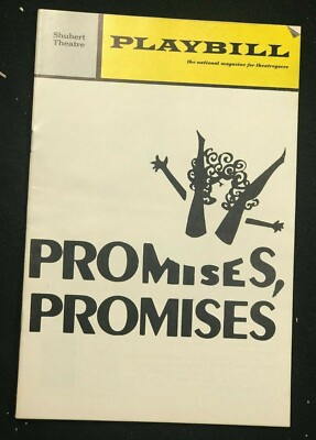 BOSTON PLAYBILL - Jan 1971 - Neil Simon's PROMISES PROMISES Burt ...