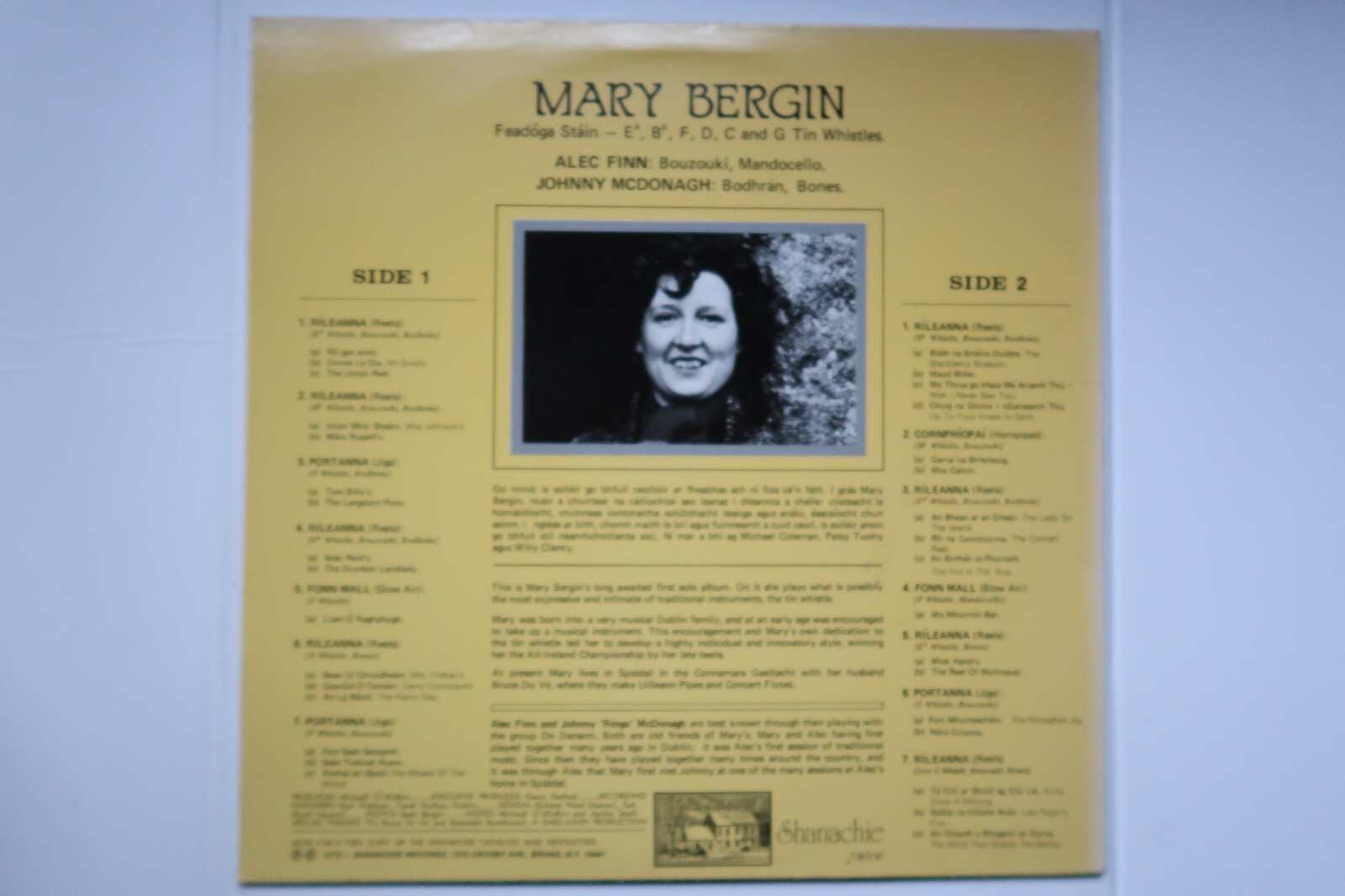 Mary Bergin – Feadóga Stáin LP, US 1979 Pressing, Irish Folk, VINYL ...