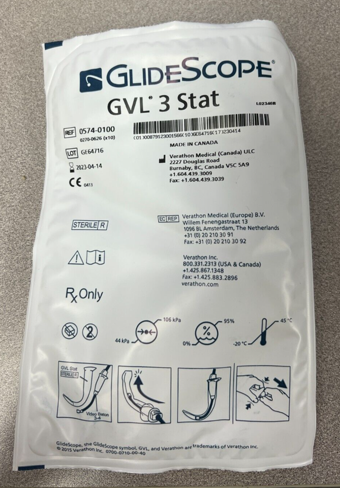 GlideScope GVL 3 Stat EXP 2023 - NEW AND SEALED | eBay