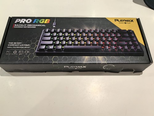 Playmax Pro RGB Backlit Mechanical Mini Gaming Keyboard Mechanical ...