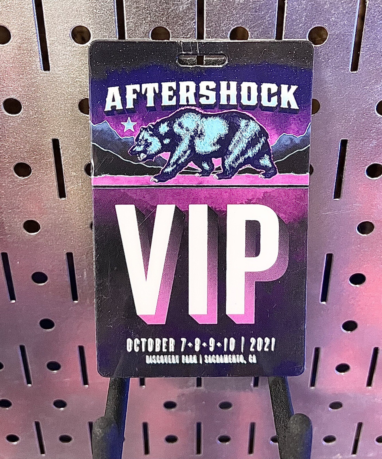AFTERSHOCK 2021 VIP Laminate Pass *Authentic* DWP | eBay