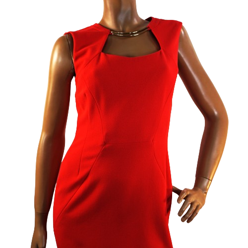 BCBG MAXAZRIA Bright Red Sleeveless Dress Size 6 | eBay