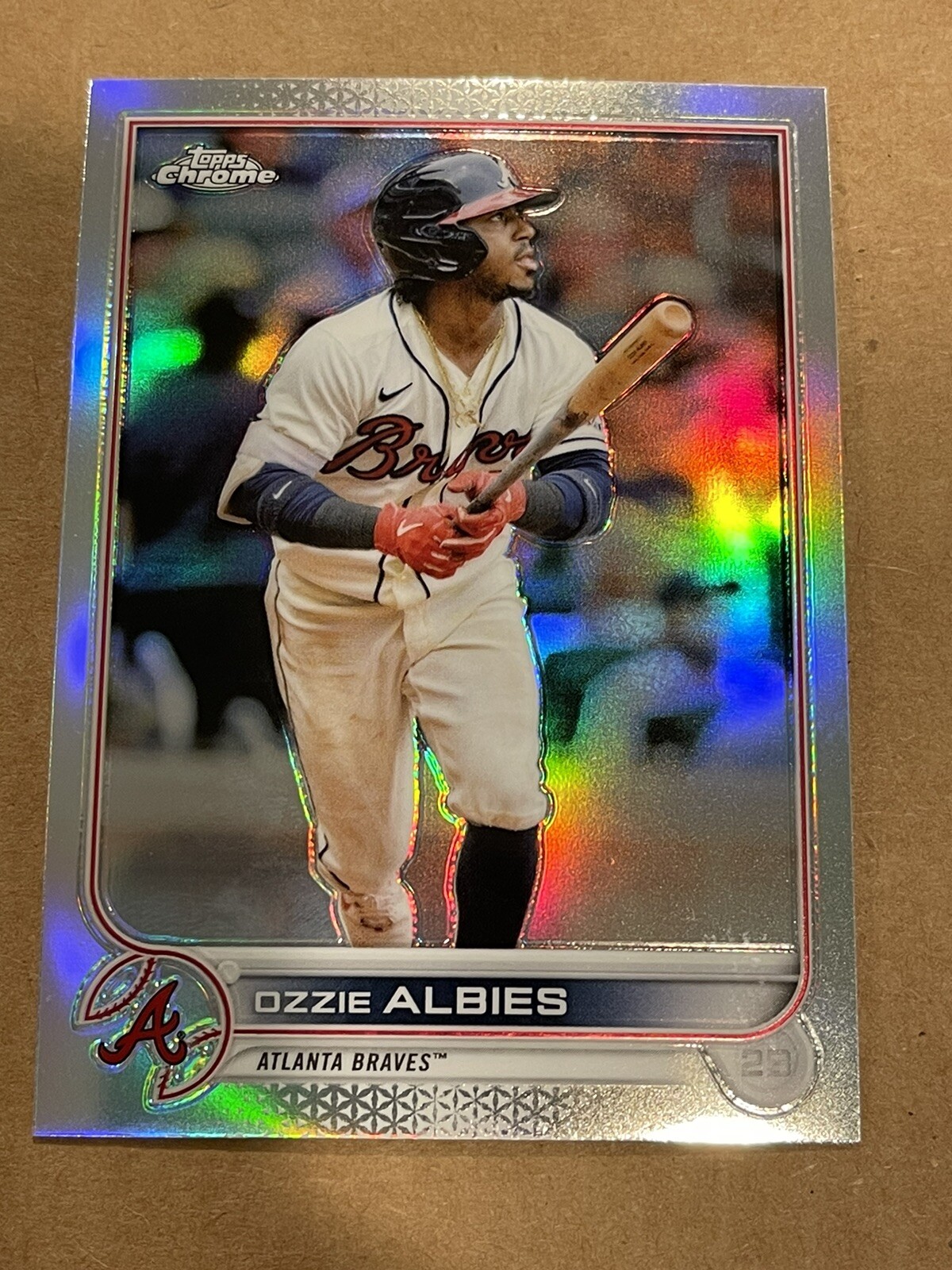 2022 Topps Chrome Refractor Ozzie Albies Atlanta Braves Card#205 | eBay