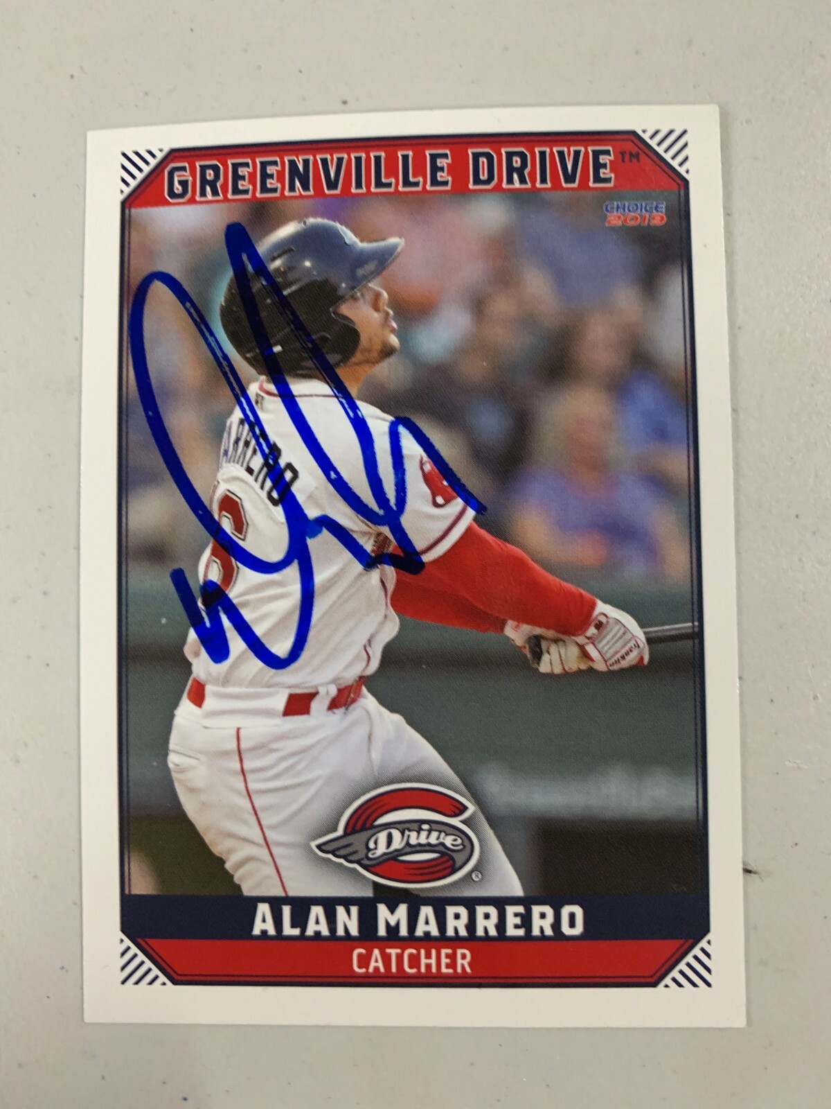 Alan Marrero 2019 Signed Greenville Drive Team Card | eBay