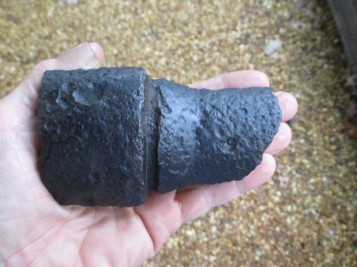 CIVIL WAR DUG RELIC ARTILLERY SHELL CUP SIDE FRAG PIECE -Kennesaw Mtn ...