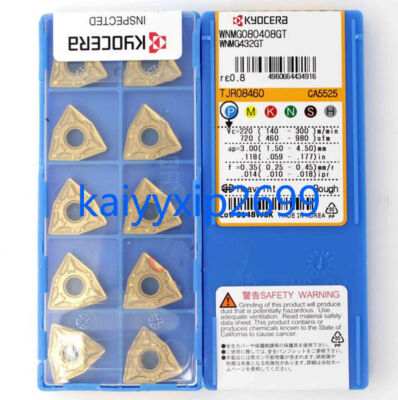 10PCS/Box Kyocera WNMG080408GT CA5525 WNMG432GT Carbide Inserts CNC ...
