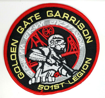Star Wars 501st Golden Gate Garrison Patch- 4"- Mailed from USA (SWPA ...