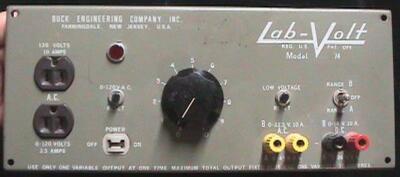LAB-VOLT MOD 74 BUCK ENGINEERING POWER SUPPLY 0- 120V 10A AC&DC LOW ...