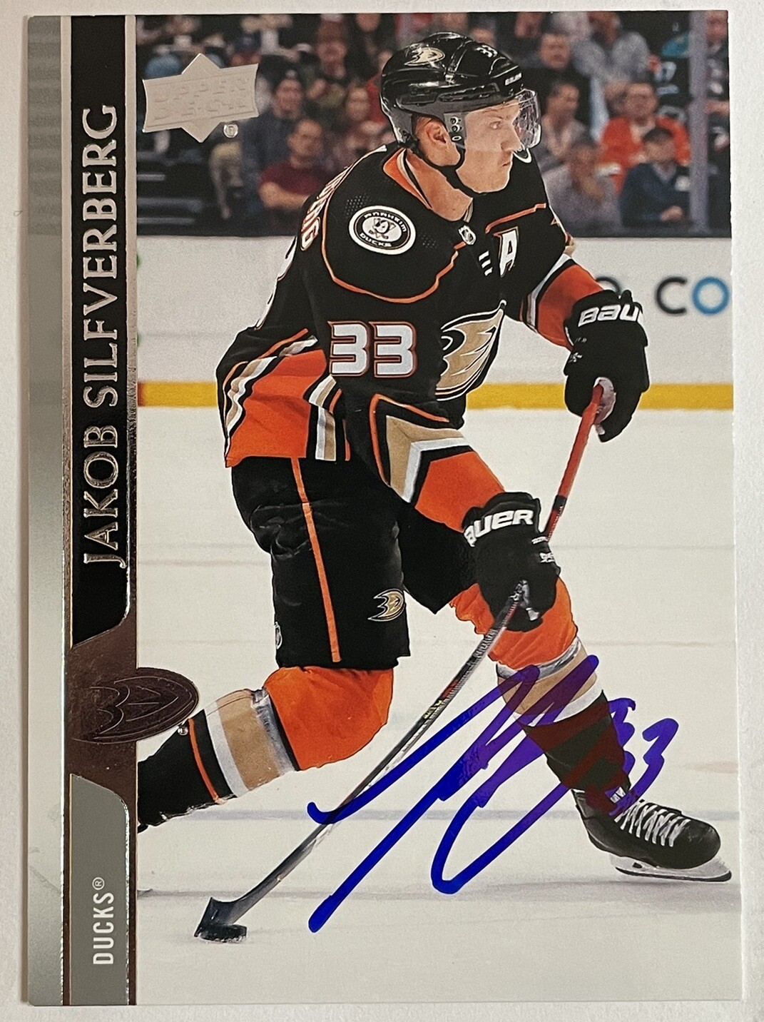 Jakob Silfverberg Signed 2020-21 UD Upper Deck Autographed #6 Ducks | eBay