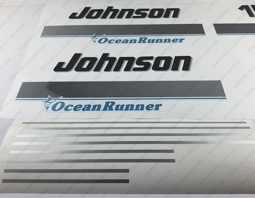 Johnson 150 HP V6 Ocean Runner 1993-1998 Outboard Decals Sticker Set | eBay