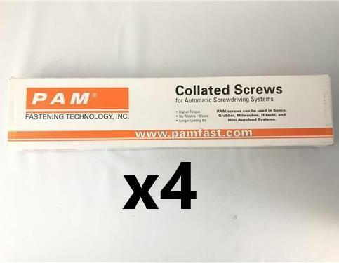 * PAM Collated Screws #6 X 1-1/4" 1000 Ct SDCZ6114 for Auto ...