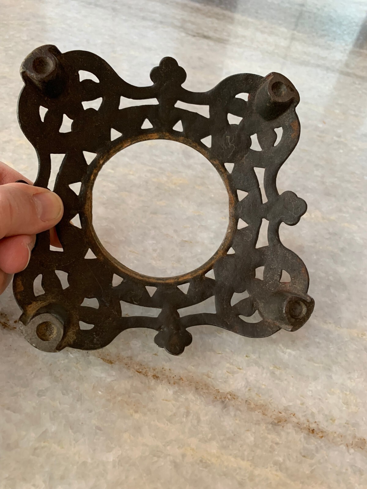 MASSIVE 8", Antique, Crystal Ball w/Ornate Floral, Victorian, Finely ...