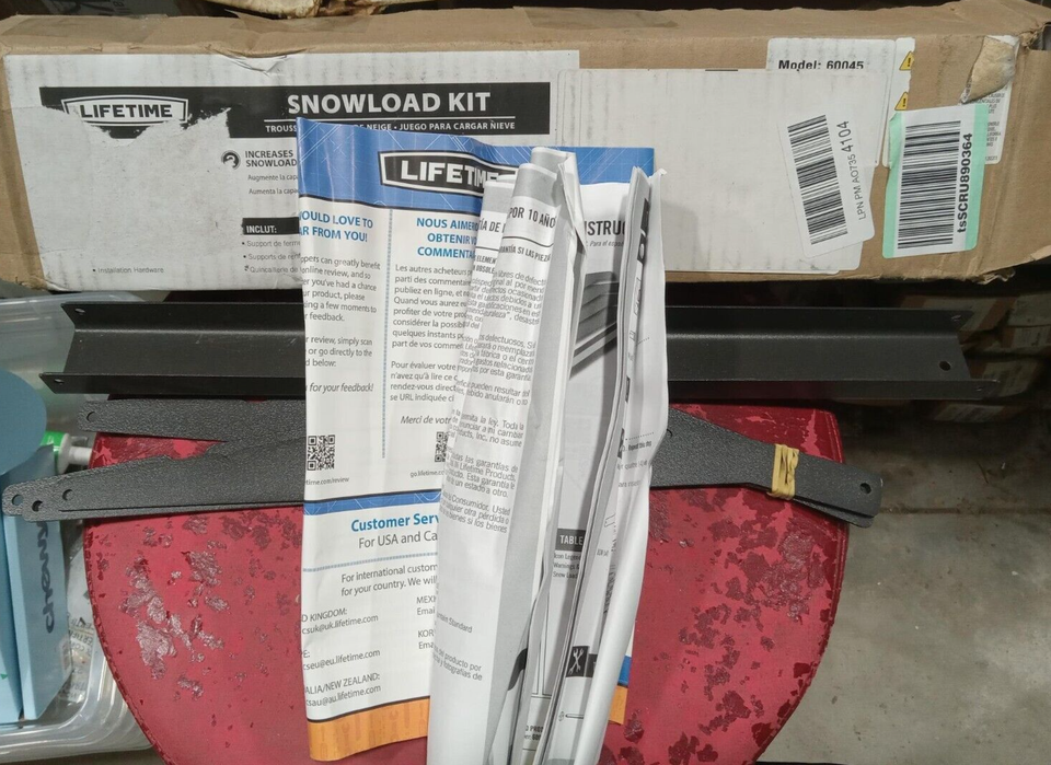 Lifetime 8ft Shed Roof Snow Load Kit - Outdoor Storage Shed - #60045 | eBay