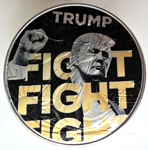 Donald Trump Fight Fight Fight - American Silver Eagle 1oz .999 Silver ...