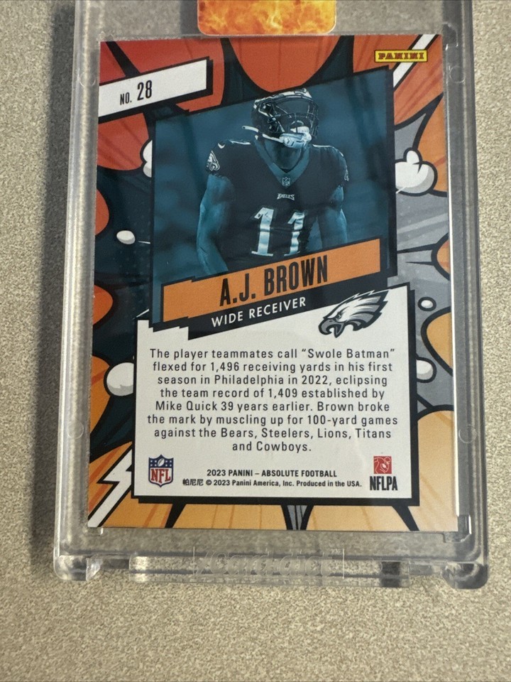 2023 Absolute Football AJ Brown Explosive Case Hit SSP Philadelphia ...