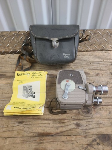 Keystone Electric Eye KA-1 8mm Turret Camera Tested Works w/Case ...