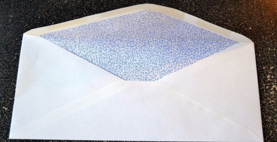 50 Forever Stamped Envelopes - #10 White Woved Security 4 1/8" X 9 1/2 ...