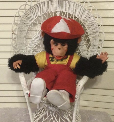 VTG RUSHTON Rubber Face Plush ZIP Monkey Toy | eBay