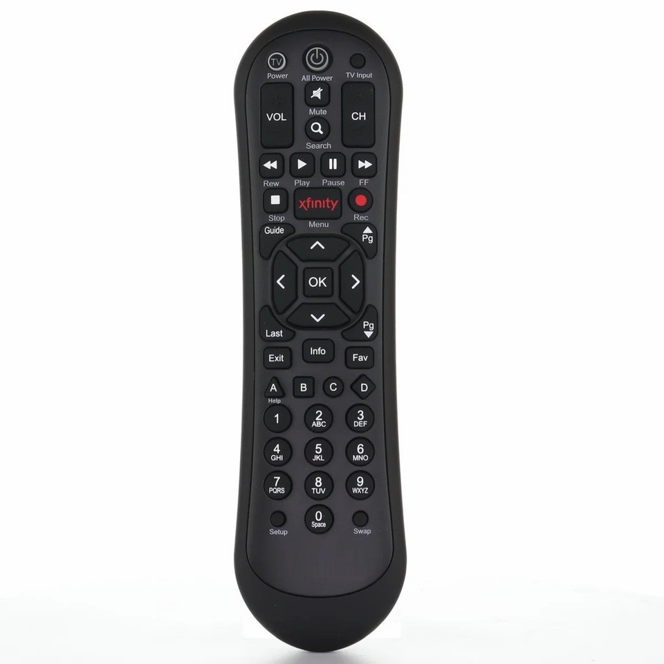 Comcast Xfinity XR2 Black Remote Control For RNG DTA HD TV Xr 2 Clicker ...